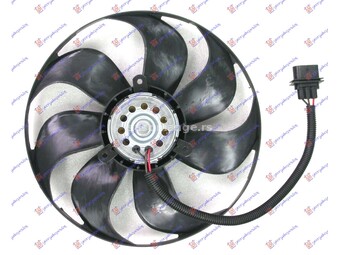 VENTILATOR HLADNJAKA (MOTOR+ELISA) (345mm) (250/60w) (3 PIN) SEAT IBIZA 02-08