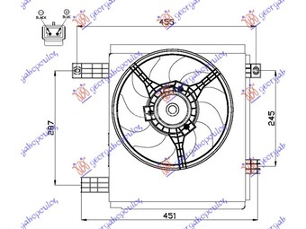 VENTILATOR (BENZIN/DIZEL) SMART FORTWO 98-07