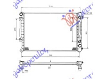 HLADNJAK MOTORA (AUTO) (63x45x30) AUDI A6 97-04