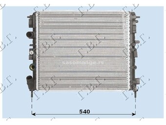 HLADNJAK MOTORA BENZIN/DIZEL (48x41) SA PUMPOM RENAULT CLIO 01-06/CAMPUS 04-/THALIA 01-