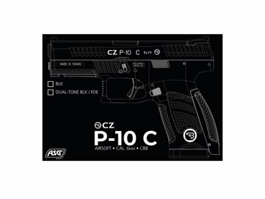 CZ P-10C, CO2, Black