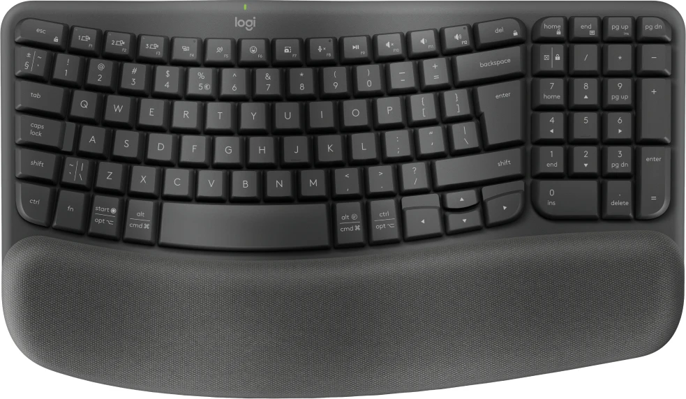 Logitech Wave Keys bežična tastatura US crna
