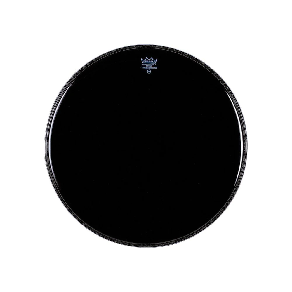 Remo 24" Powerstroke 3 Ebony P3-1024-ES-DM