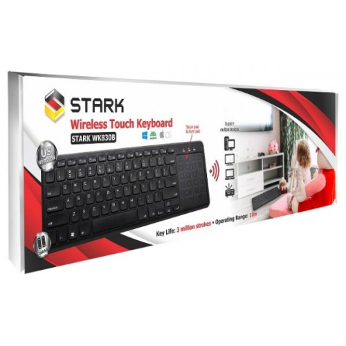 ŠTARK Bežična tastataura WK830B US crna (wireless)