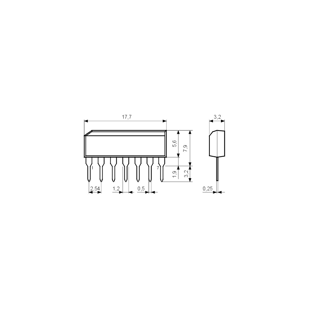 IC NF-V-ra Ucc=3..12V SIP7