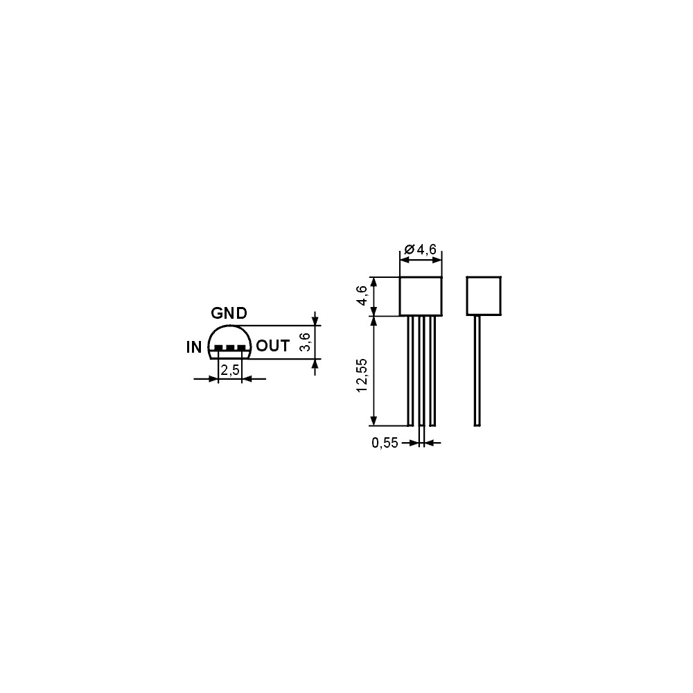 Stab.napona +8V 0.1A,TO92