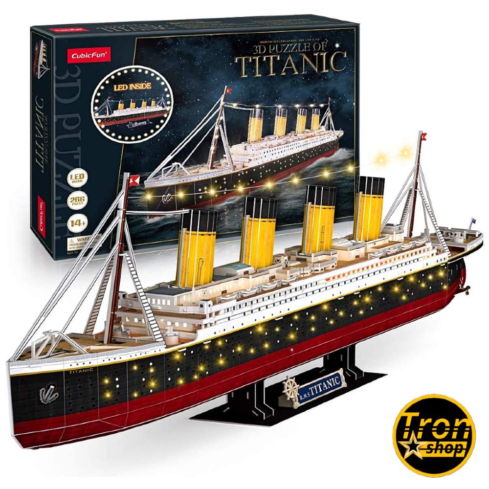 Svetleća maketa Titanik 3D puzle