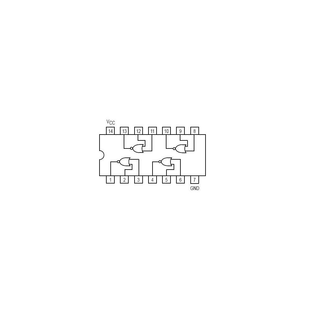 IC Quad 2-Input NOR Gate
