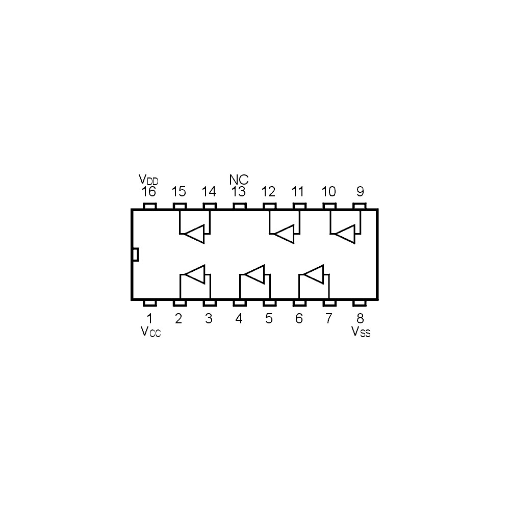 IC Hex Buffer Non inverting