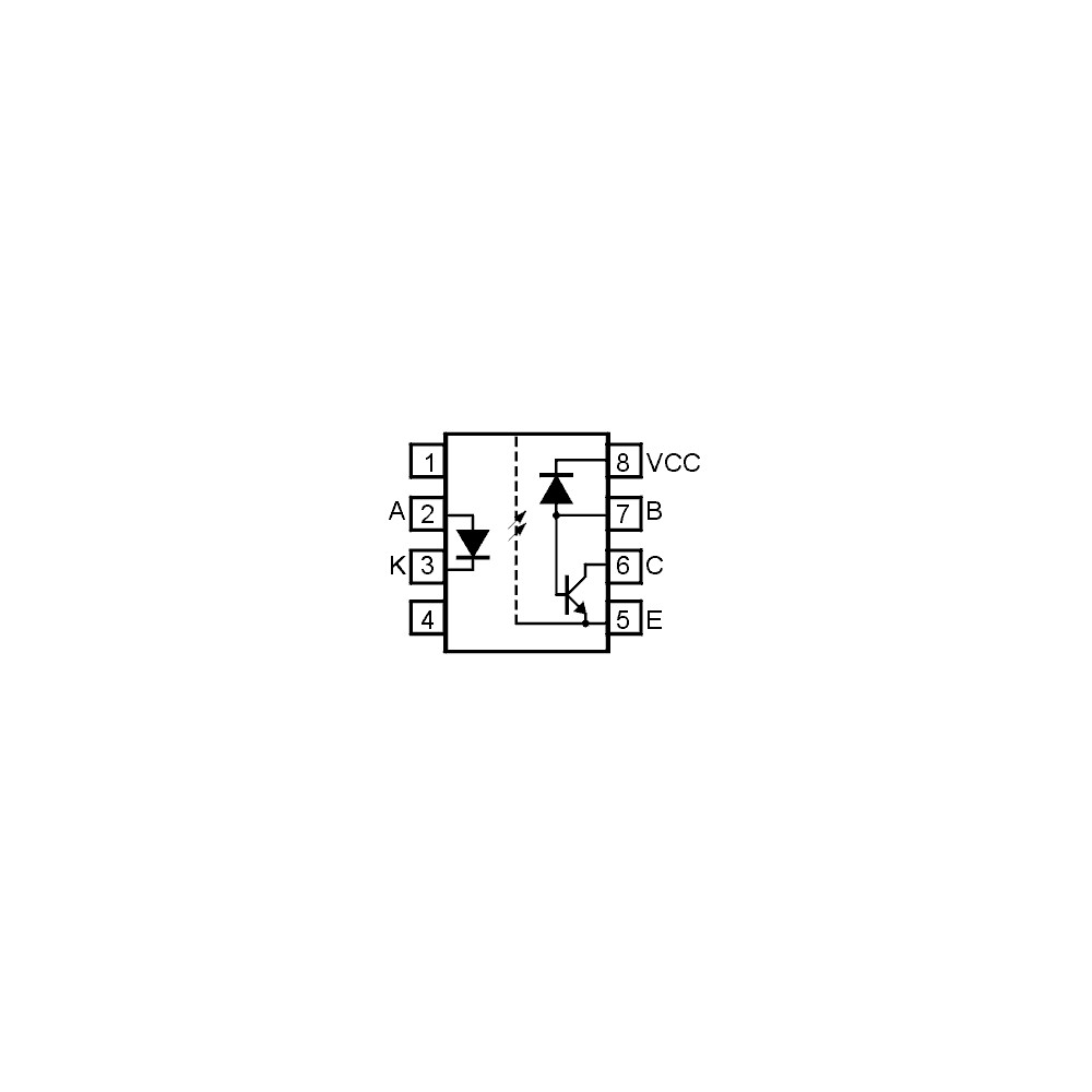 Optok-Logic>2.5kV 1MBit/s DIP8