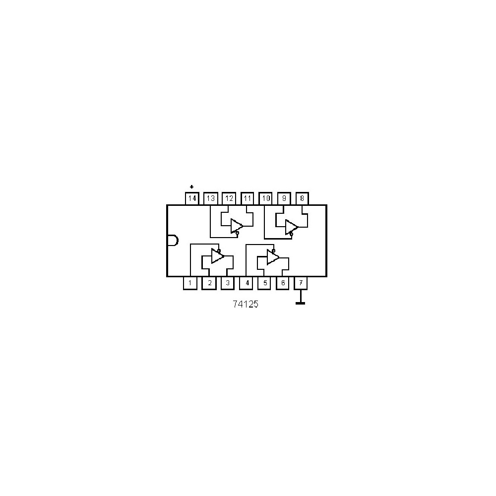 IC Quad 3Stat Buffer DIP14