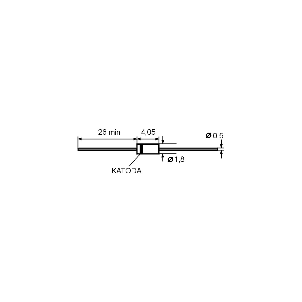 Z-Dioda 0.5W 4.3V DO35