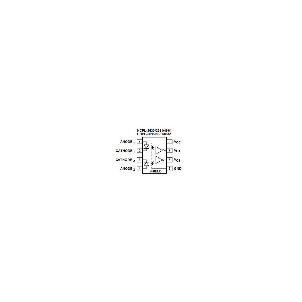 Optok 2xCh 2,5kV 10MBd DIP8