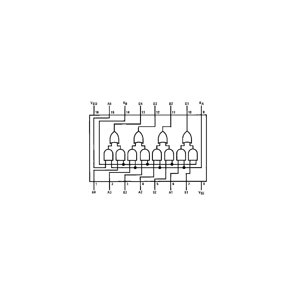 IC Quad AND-OR Select Gate