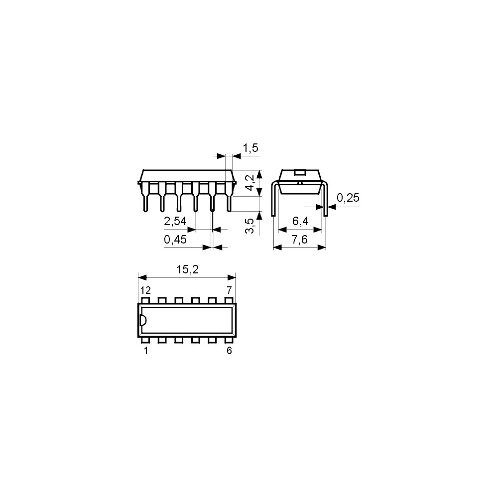 IC 2xNF-E 13V 2x2.3W DIP14