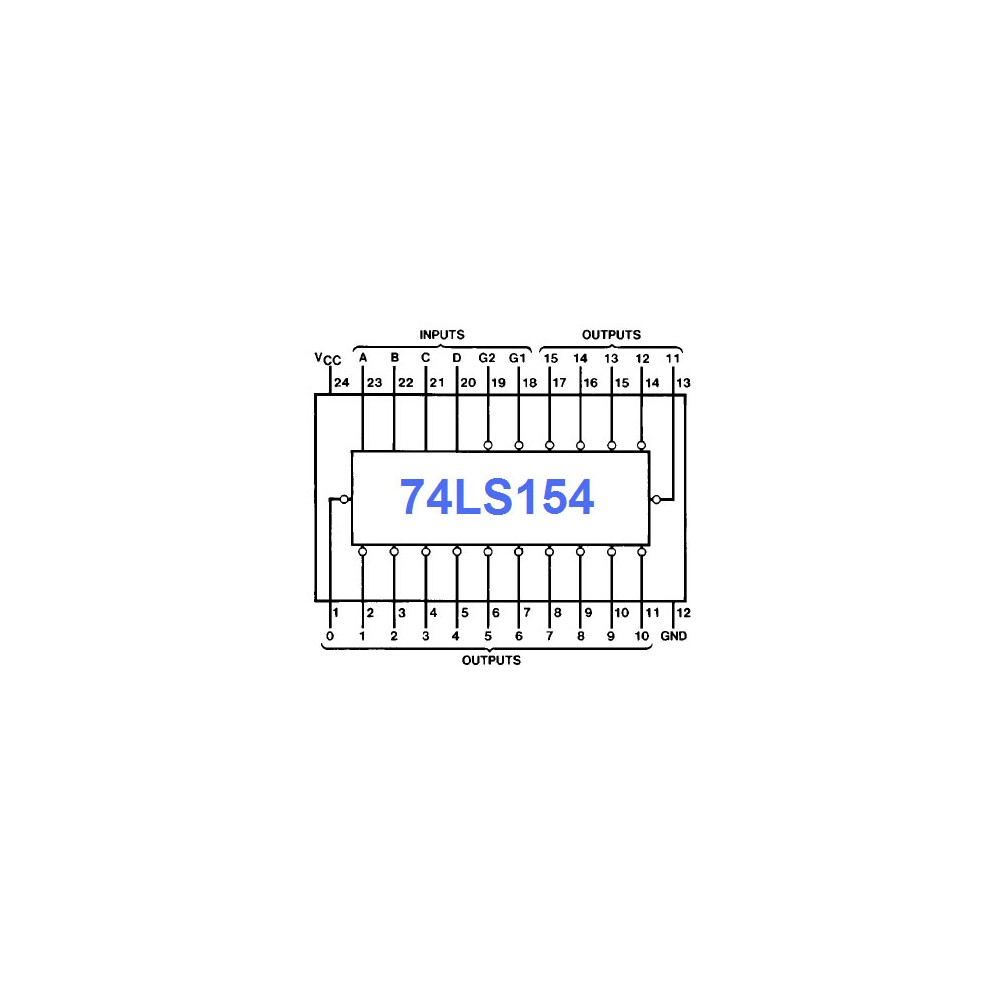 IC 4-line to 16-line decoder/demultiplexer