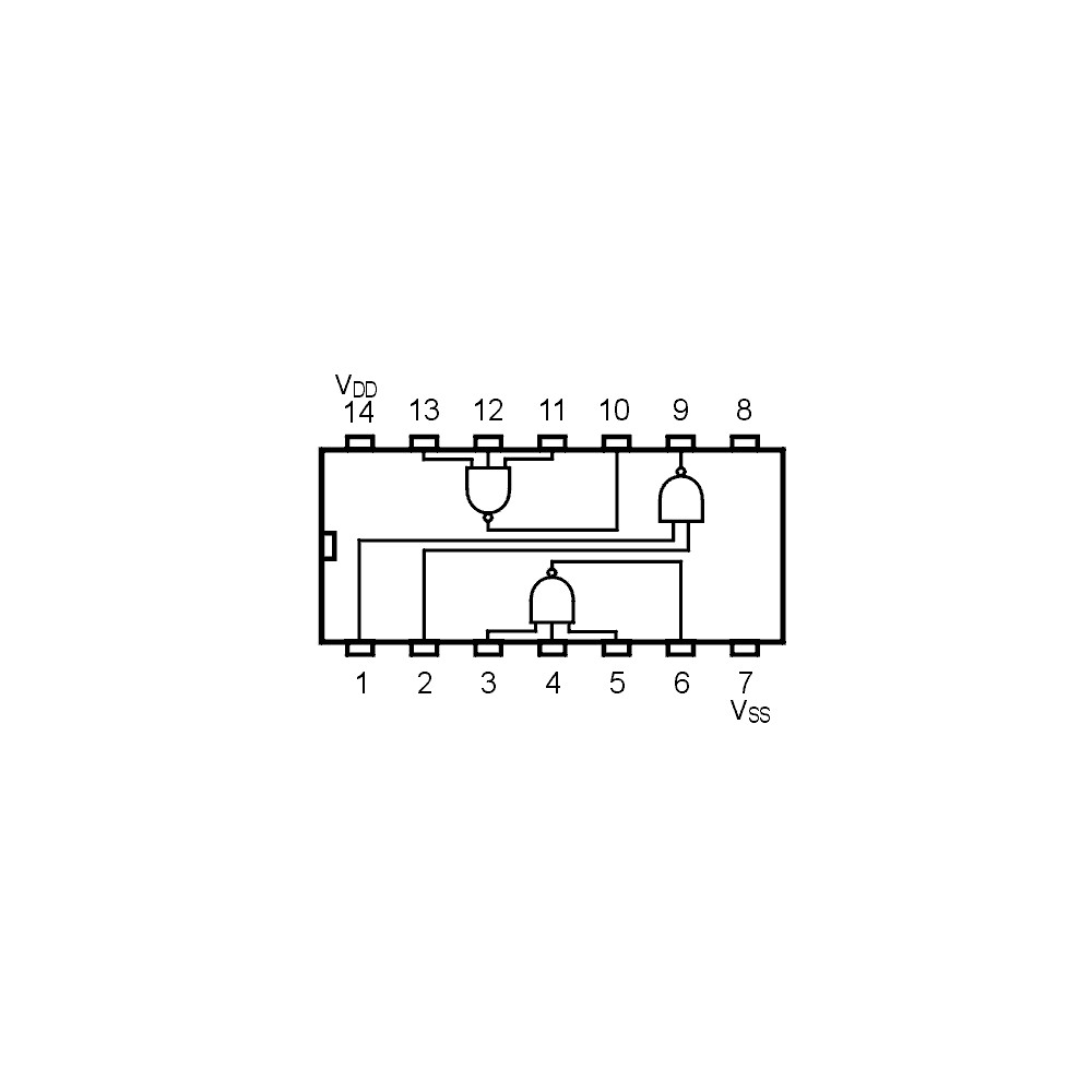 IC Triple 3-Input NOR Gate