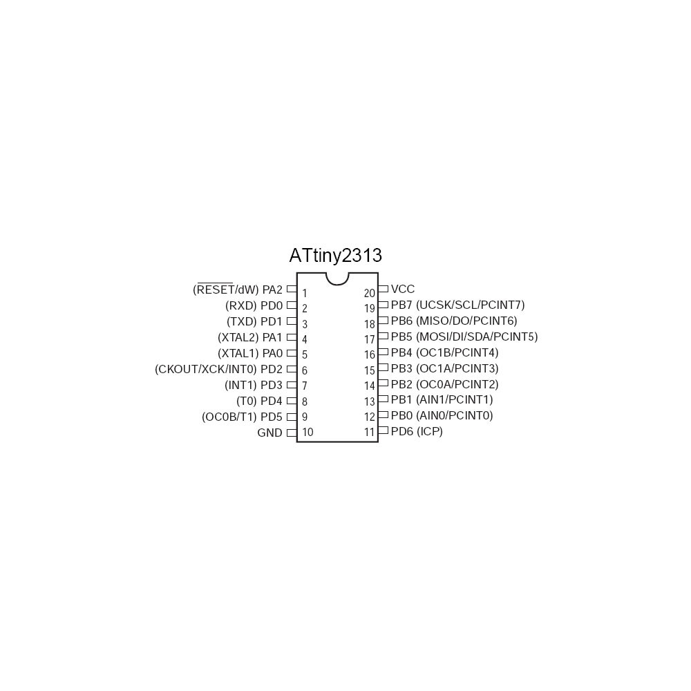 ISP-MC 5V 2K-Flash 20Mhz DIP20