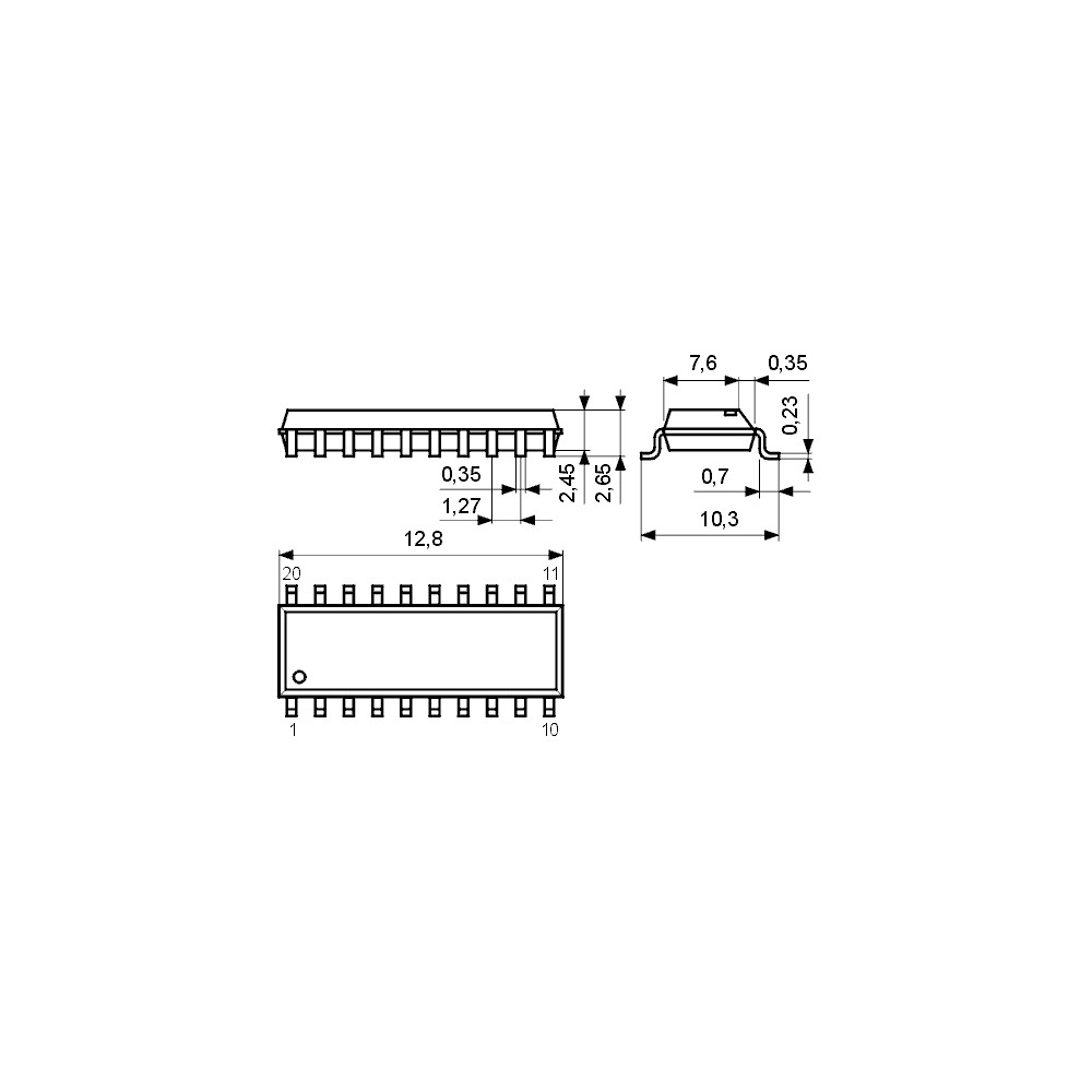 IC Octal Bus Transc/N-Nv SOL20