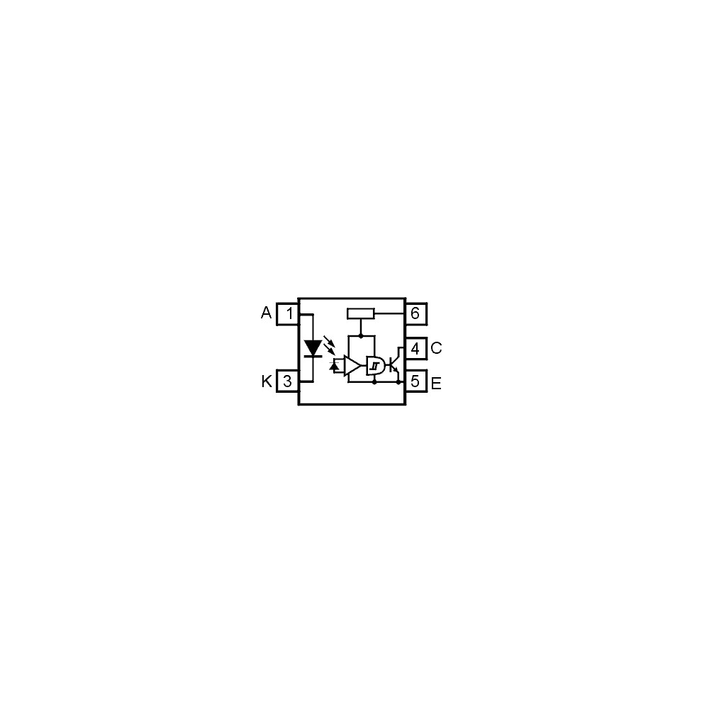 Optok.OPIC 5kV TTL/LSTTL-Outp DIP6