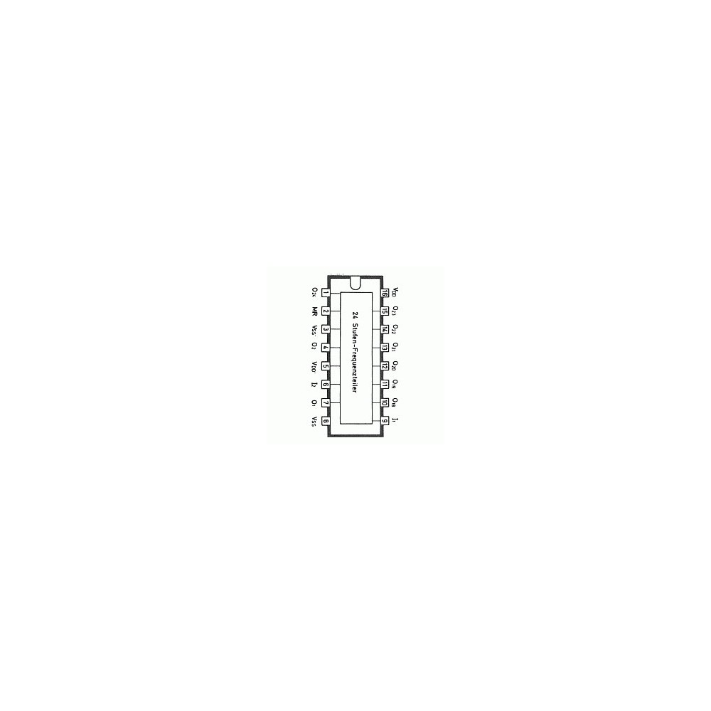 IC 24Stag Freq Divider DIP16