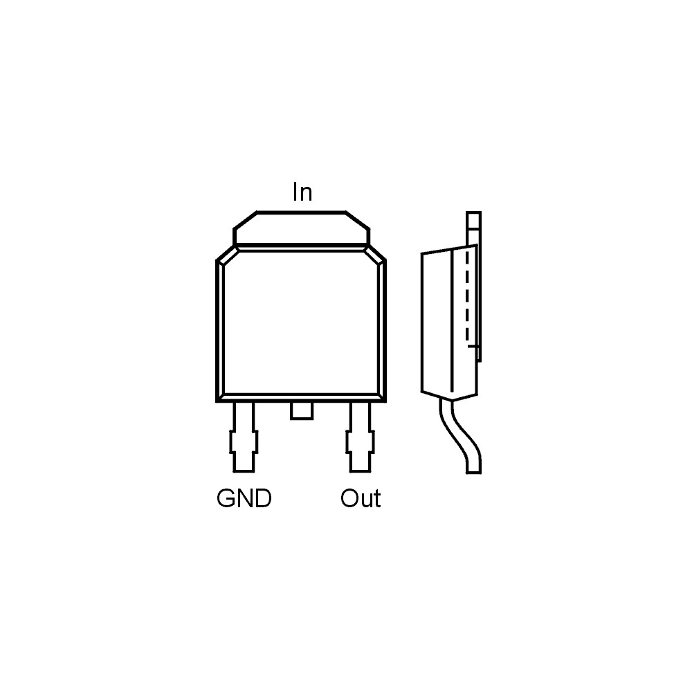 Stab.napona -24V 0.5A SMD