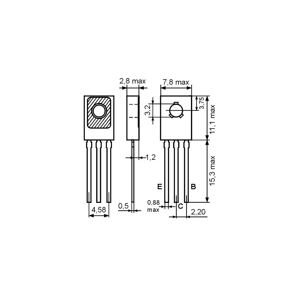 Tranz. P 60V 1A 10W