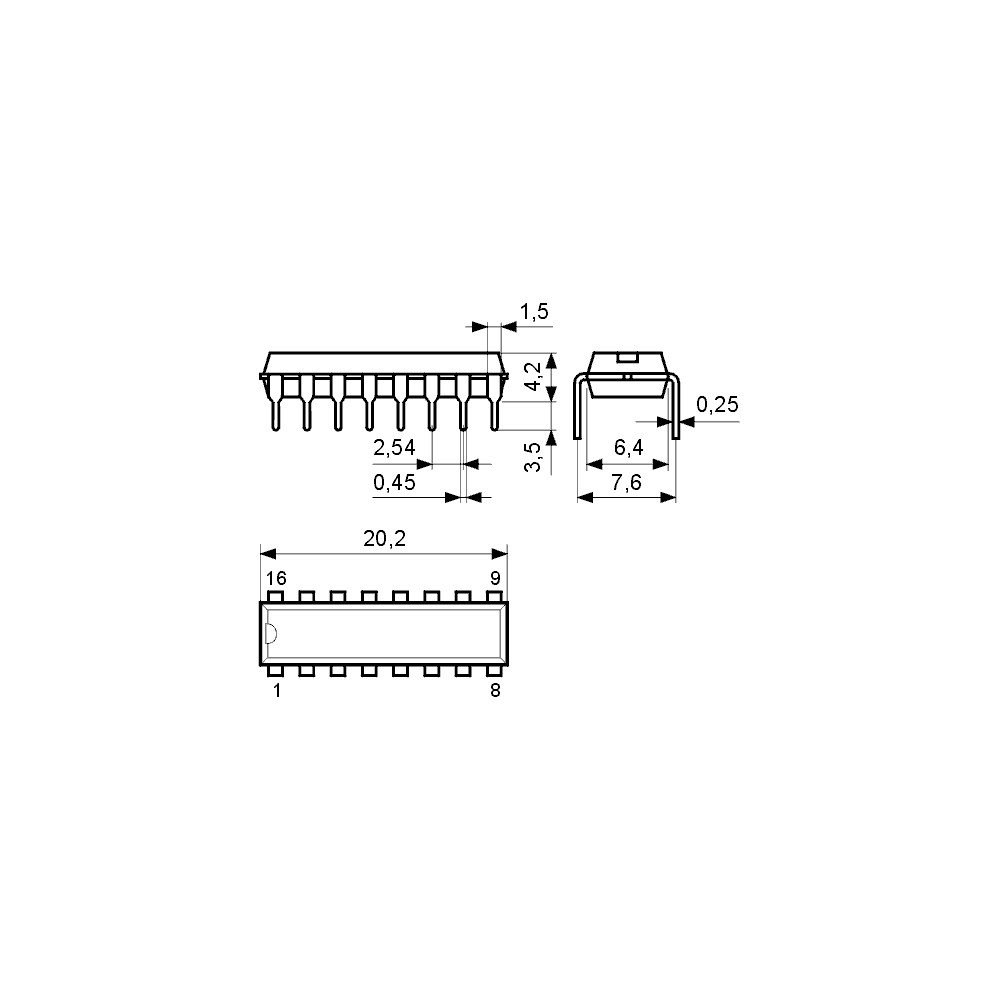 IC 74LS669 TTL SCHOTTKY