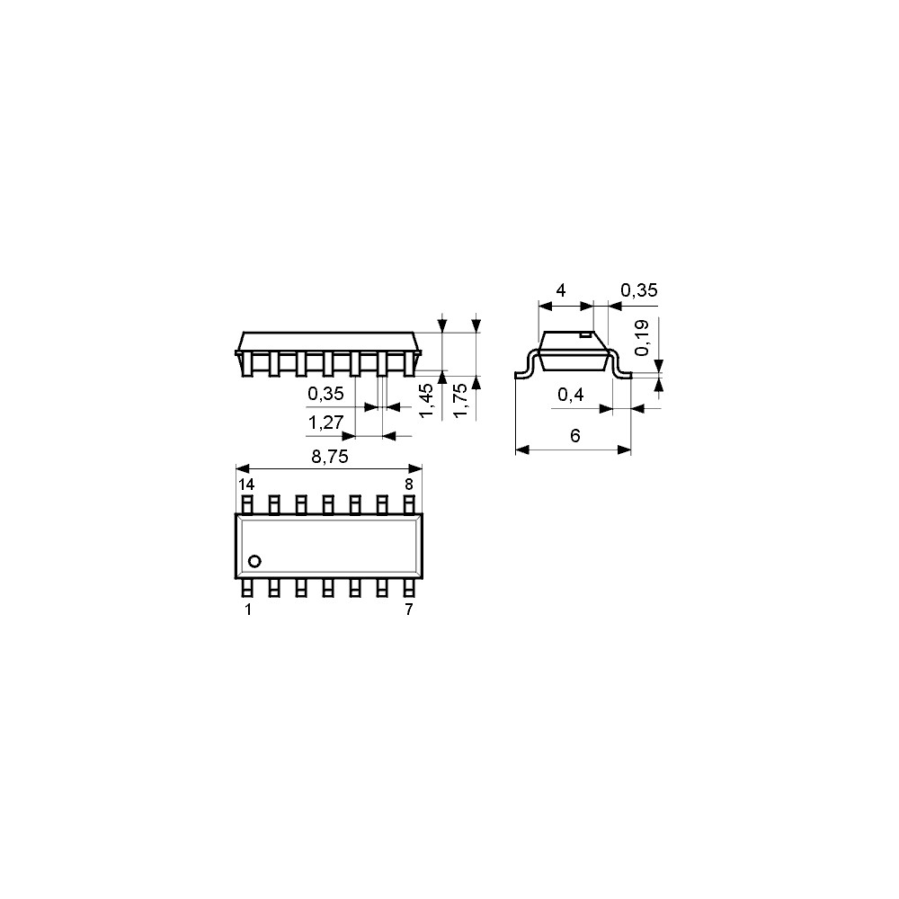 IC Dual D Flip Flop SO14