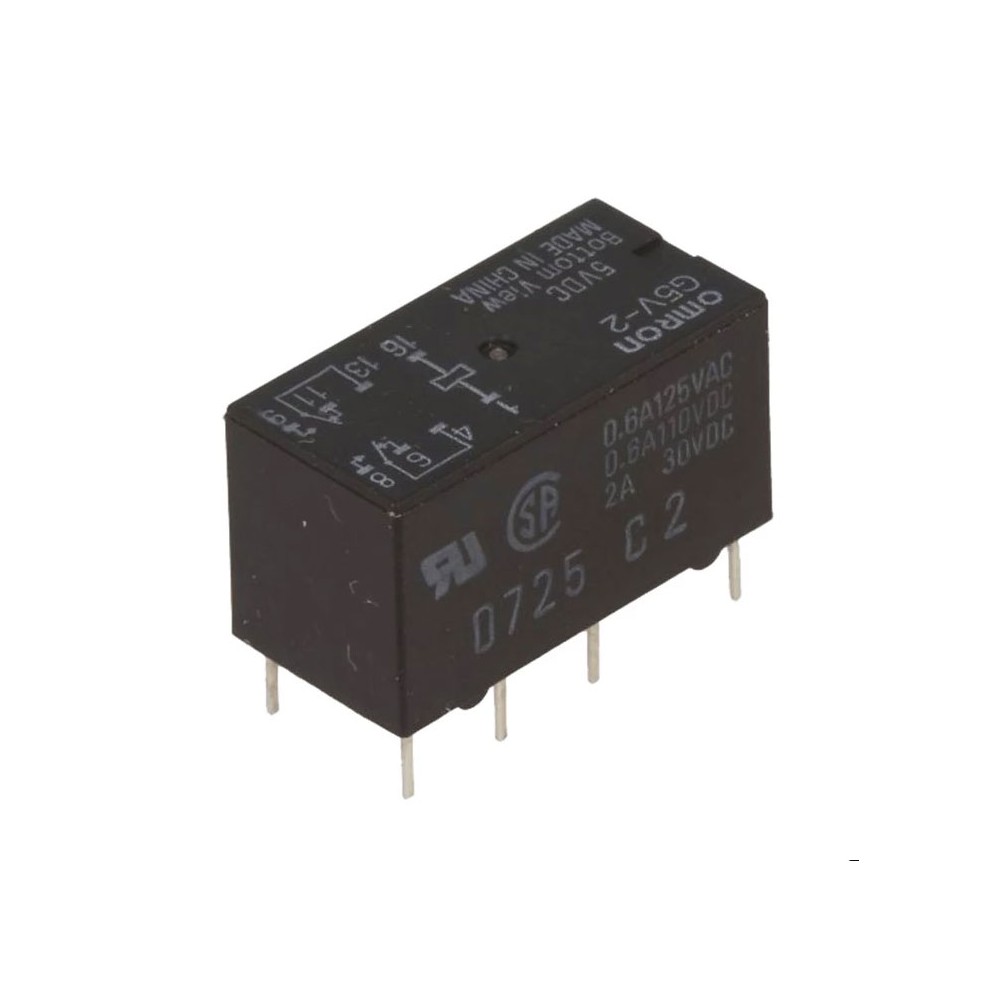 Relej G5V2 (5V ,2A, 2XM+R) 50R Omron