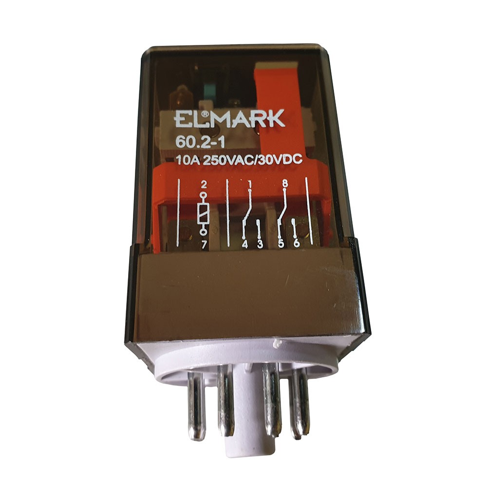 Rele 24VDC 2 X10A ,8 pin ELMARK
