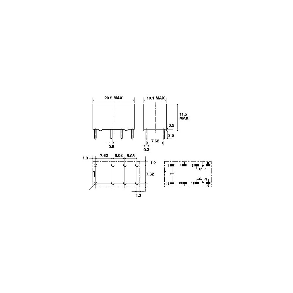 Rele 24V,2X2A M+R, Omron, G5V- 2 24 V DC ,2880R