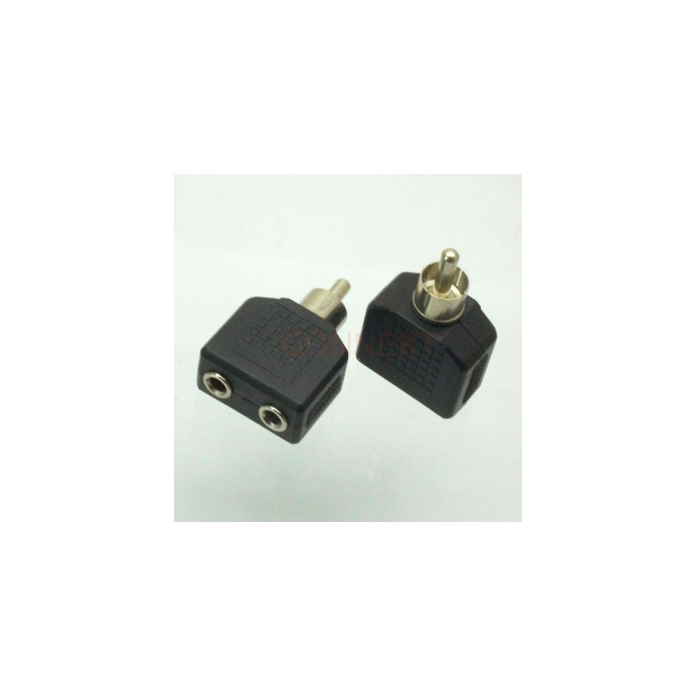 Adapter 2x3,5mm mono utičnica/Cinc utikač