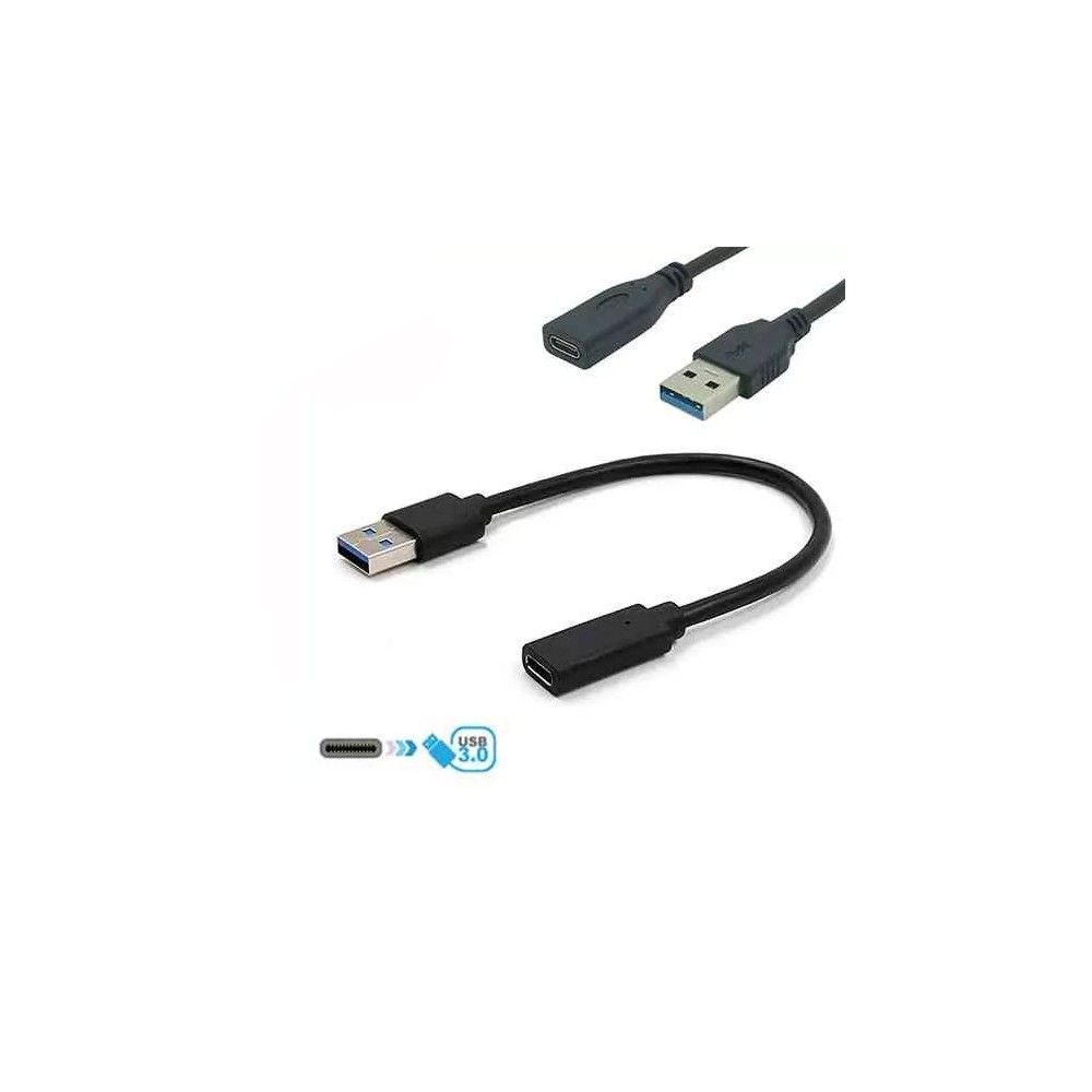 Adapter USB3.1 AM -Typ C female , kabl 10cm