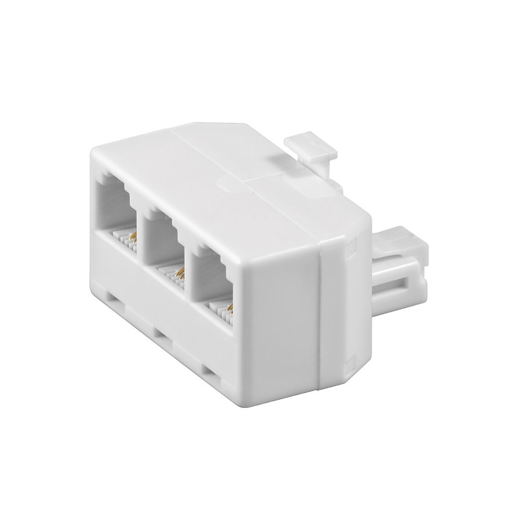 Adapter tel. 1m/3z 6P