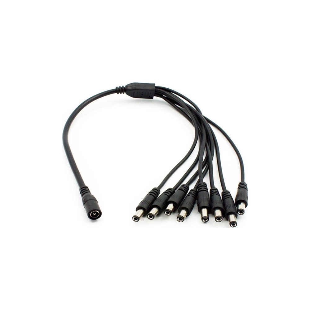 DC Adapter 1 utičnica/8 utikača 2.1x 5.5mm