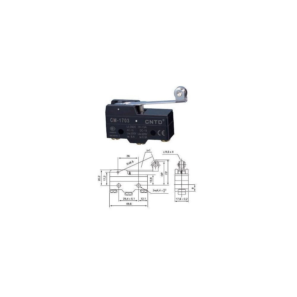 Mikroprekidač16A 250V CM1703