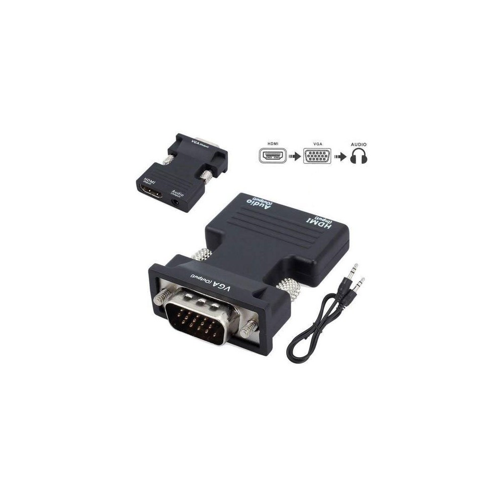 Adapter HDMI/VGA ž/m + audio