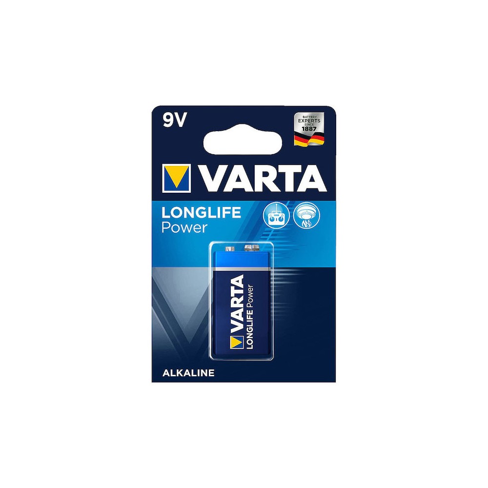 Baterija alkalna 9V 6LR61, VARTA B