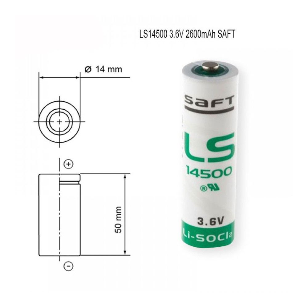 Baterija Li-Ion 3.6V 2600mAh, AA