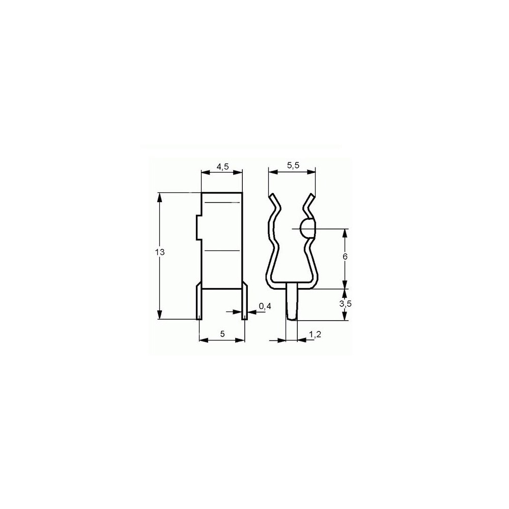 Nozica osigurača 5x20mm XX