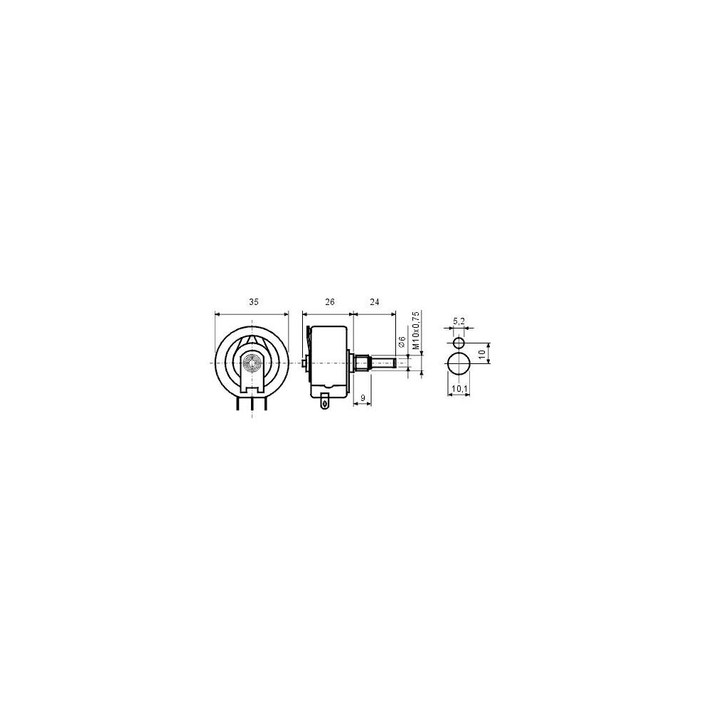 Poten. zicani 15W 1K