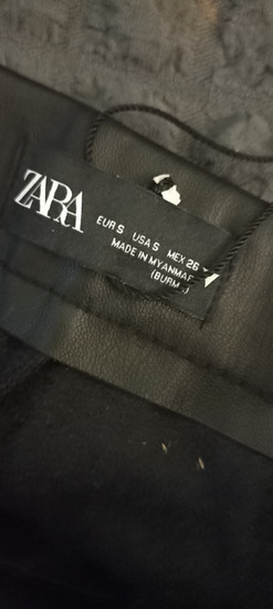 ZARA kožne pantalone