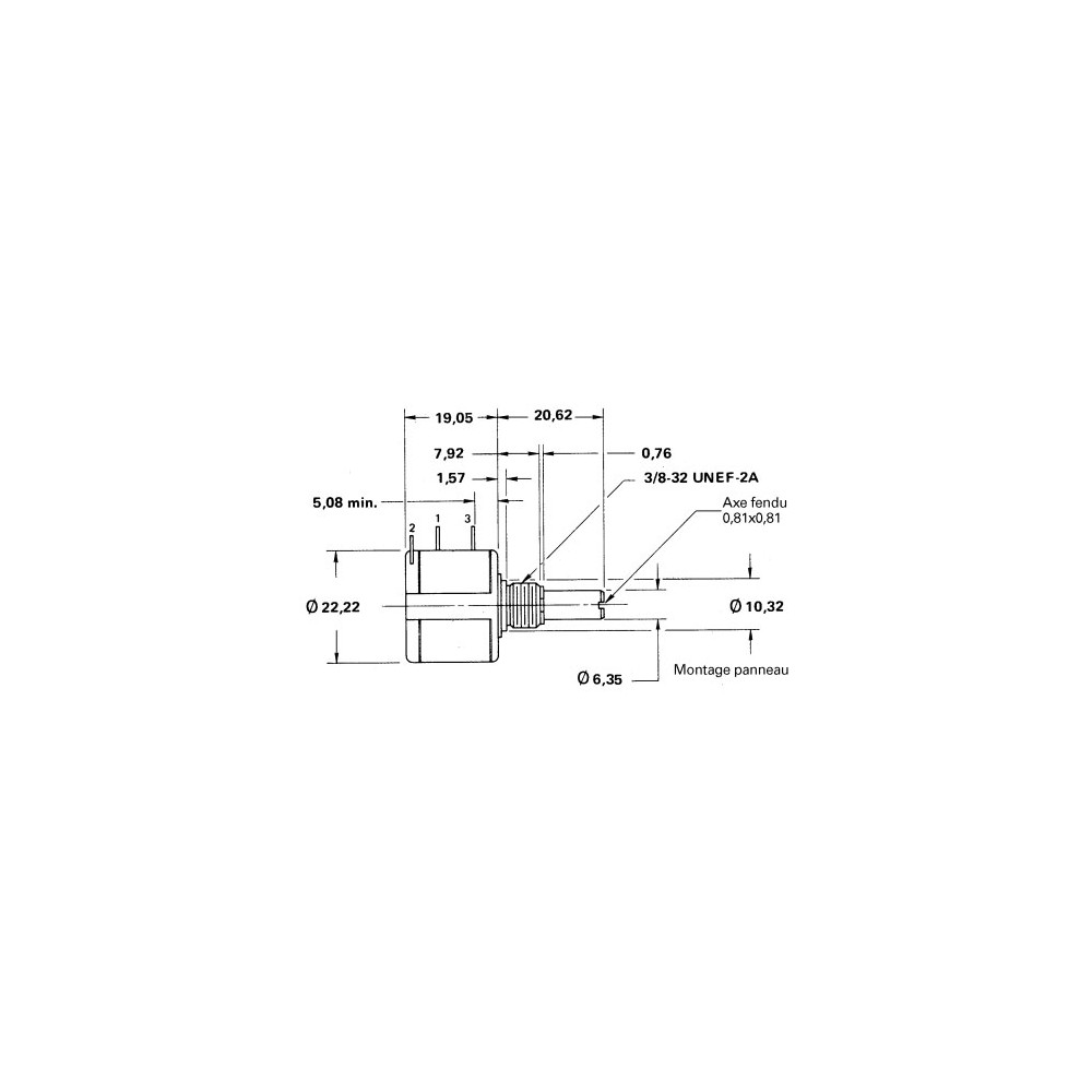 Viseobrtni poten. 2W 500E VISHAY-SPECTROL