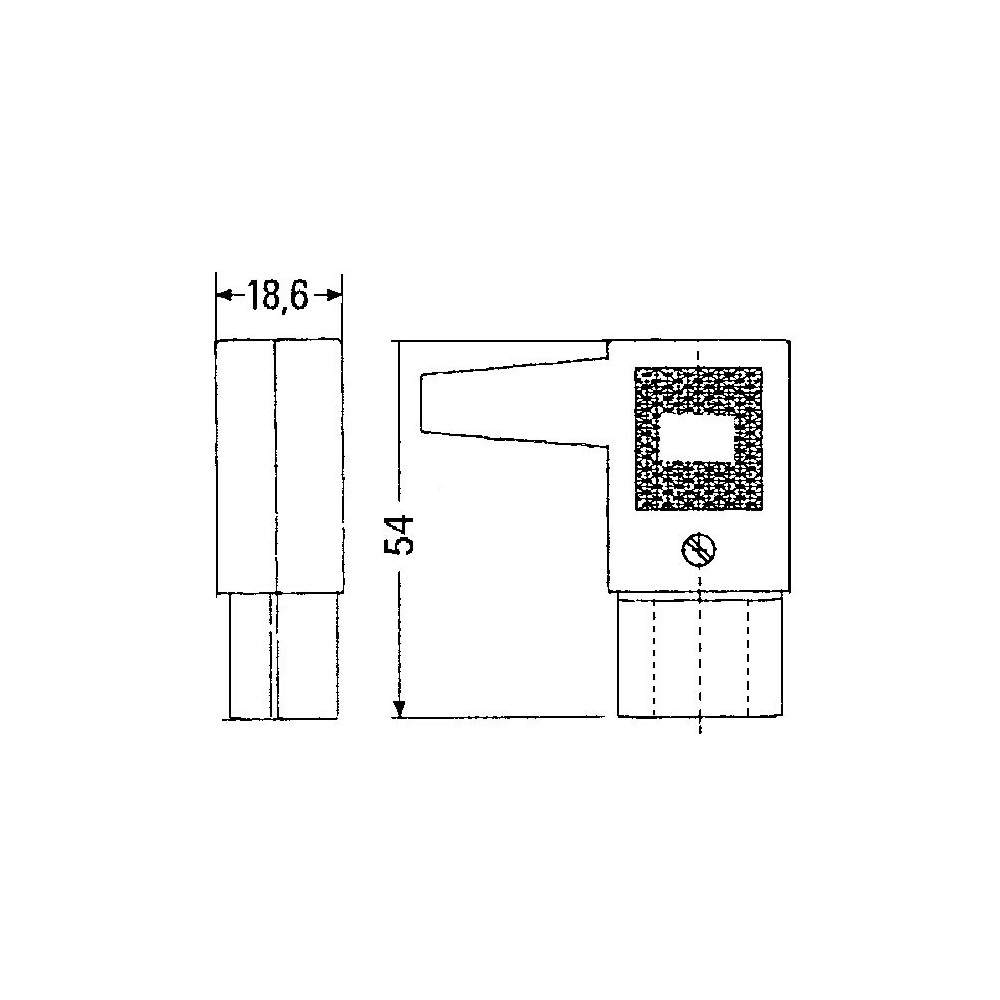 Utičnica kablovska 3pola 230V ugaona, GST3