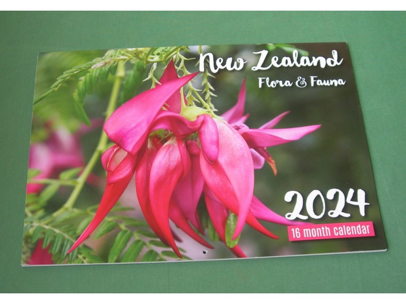 New Zealand (Flora & Fauna), zidni kalendar za 2024.