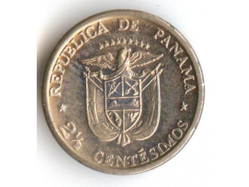 Panama 2 1/2 centesimos 1973 UNC