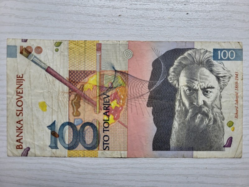 Slovenija, 100 tolara, 1992, F