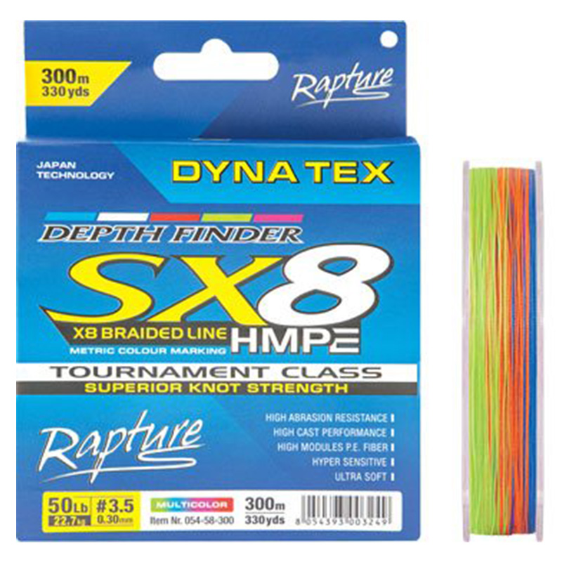 Rapture SX 8 Depth Finder Mulicolor Braid 0.30