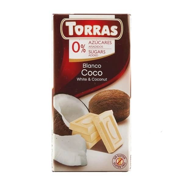 Torras bela čokolada kokosom 75g